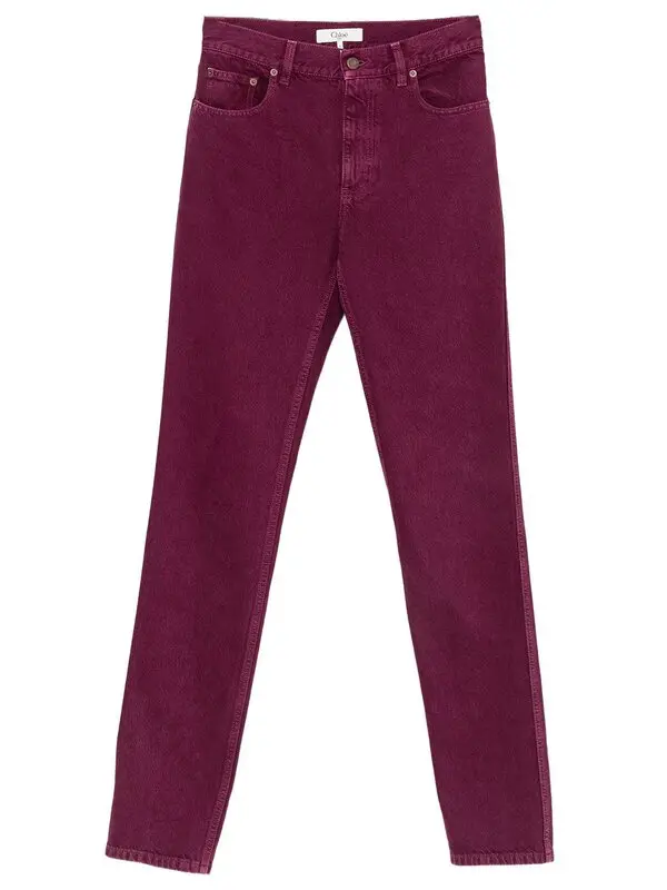 Chloé Jeans Slim In Denim - Multicolor