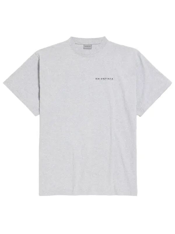 Balenciaga T-shirt Back Gradient Oversize - Gray