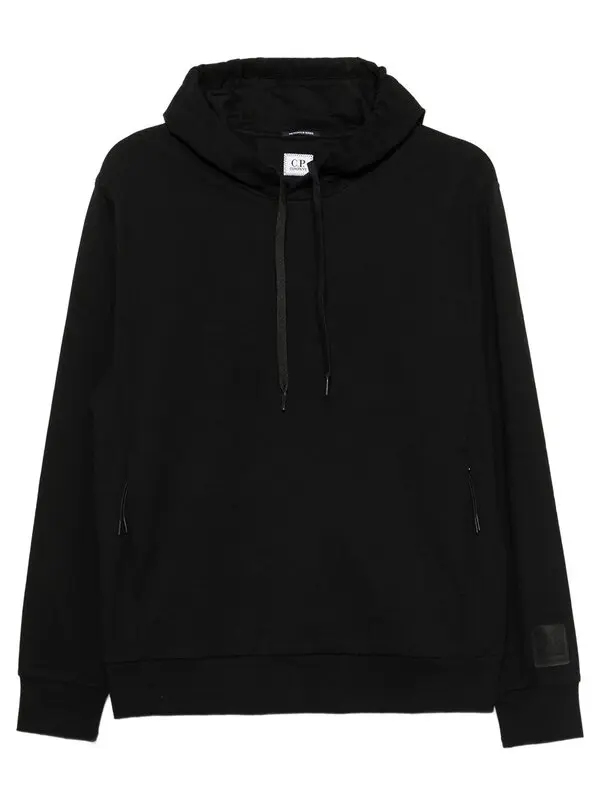 C.P. COMPANY Felpa In Cotone Con Cappuccio - Black