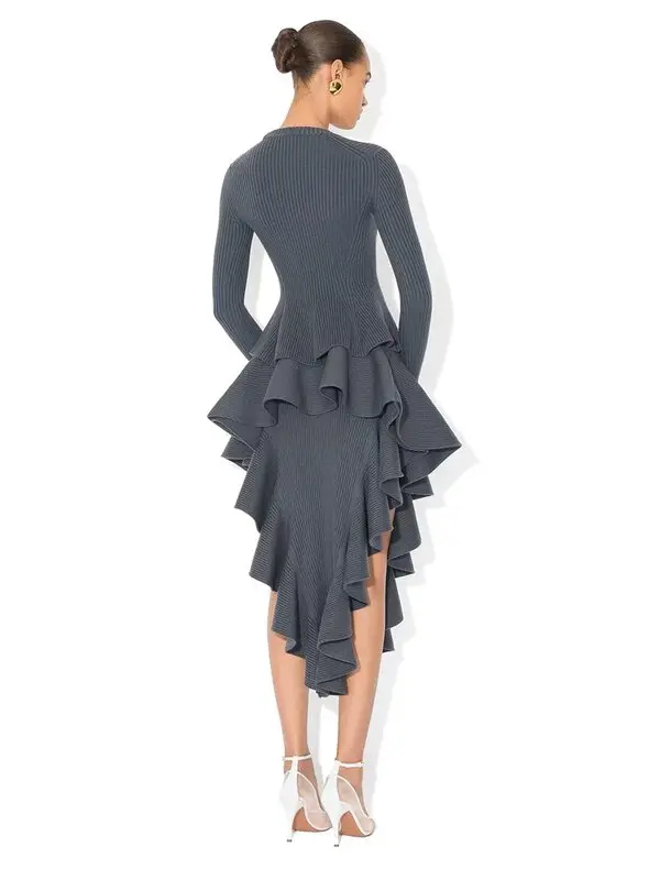 Alaïa Top Peplum A Coste