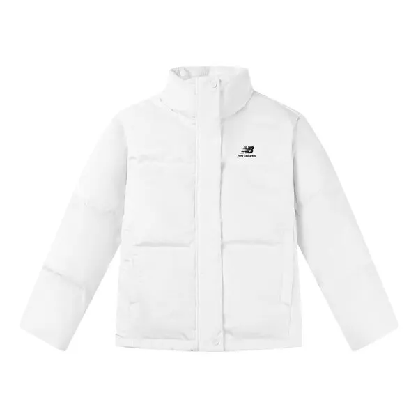 NEW BALANCE Classic Puffer Jacket Asia Sizing 'white - White/black