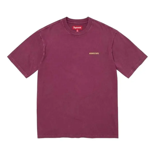 Supreme Fw26 Washed S/s T-shirt - Plum