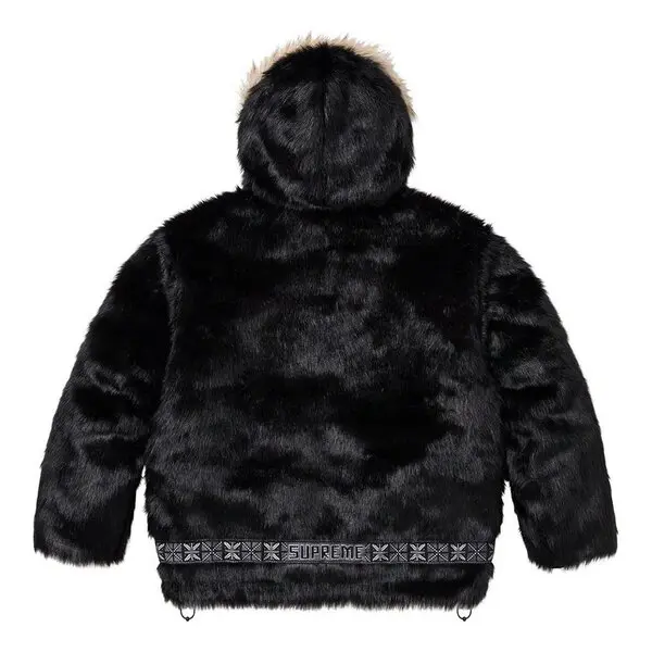Supreme Faux Fur Parka - Black