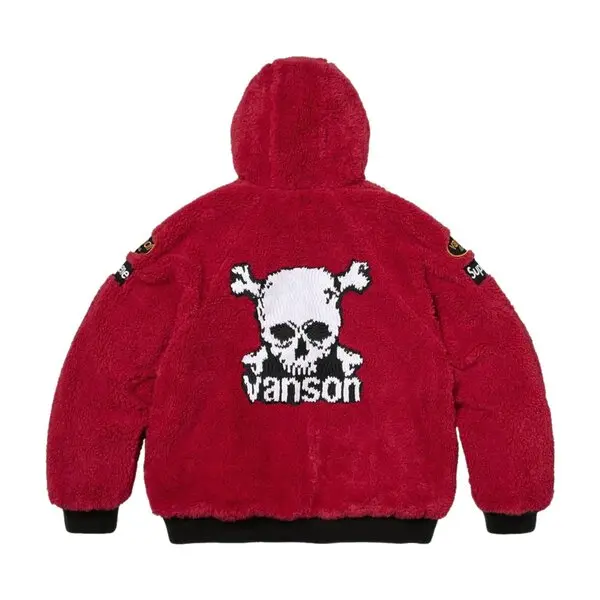 Supreme Fw26 X Vanson Leathers Reversible Quilted Hooded Jacket