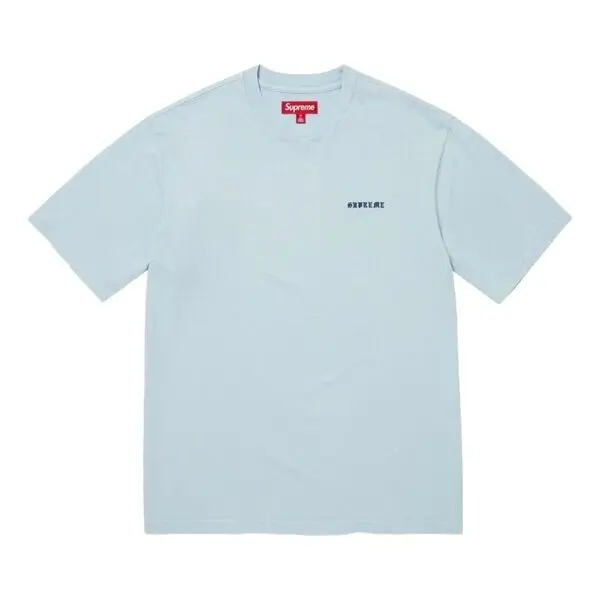 Supreme Fw26 Washed S/s T-shirt - Light Blue