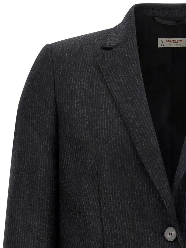 Alberto Biani America Pinstripe Wool Blazer