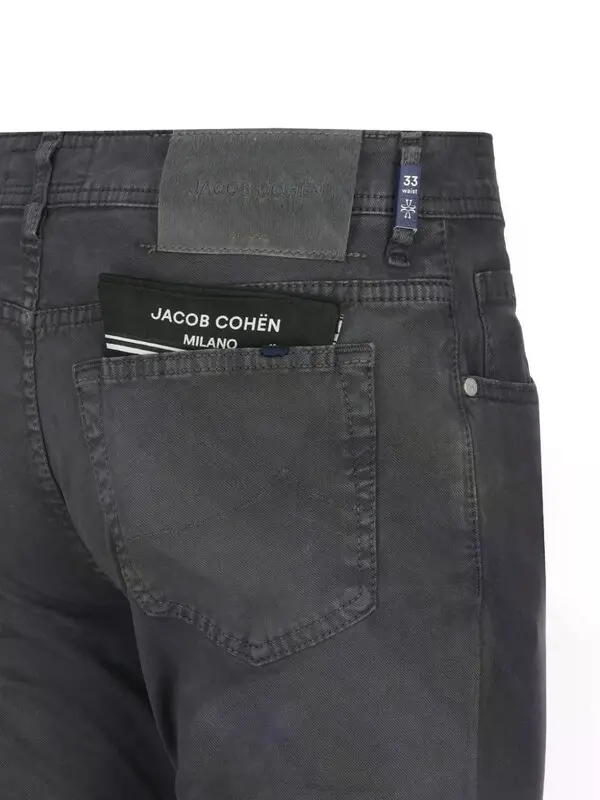 JACOB COHЁN Logo-patch Trousers