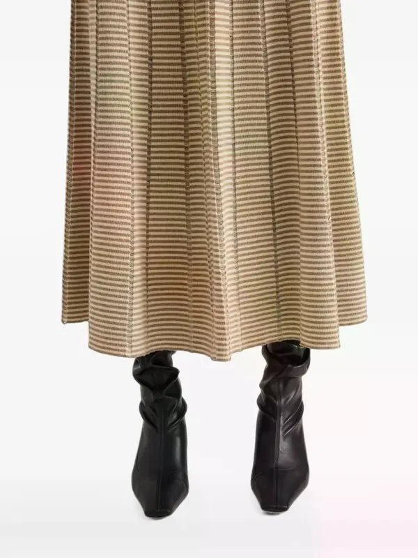 Proenza Schouler White Label Phyllis Ladder-stripe Midi Skirt
