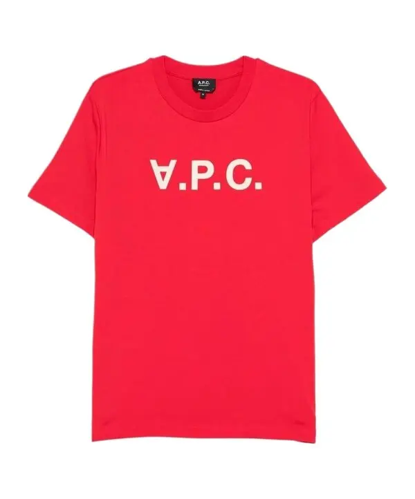 A.p.c. Maglietta Girocollo Con Logo Stampato - No