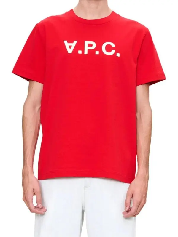 A.p.c. Maglietta Girocollo Con Logo Stampato - No