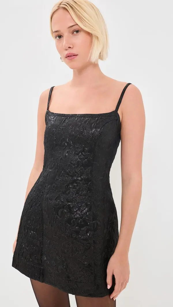 VRG GRL Rose Jacquard Mini Dress