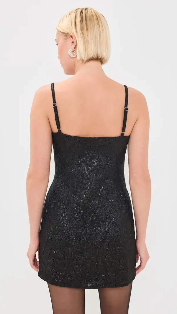 VRG GRL Rose Jacquard Mini Dress