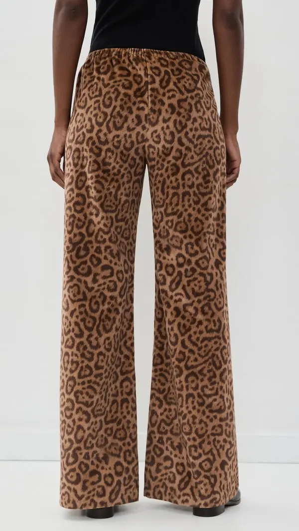 LA LIGNE Printed Velvet Colby Pants