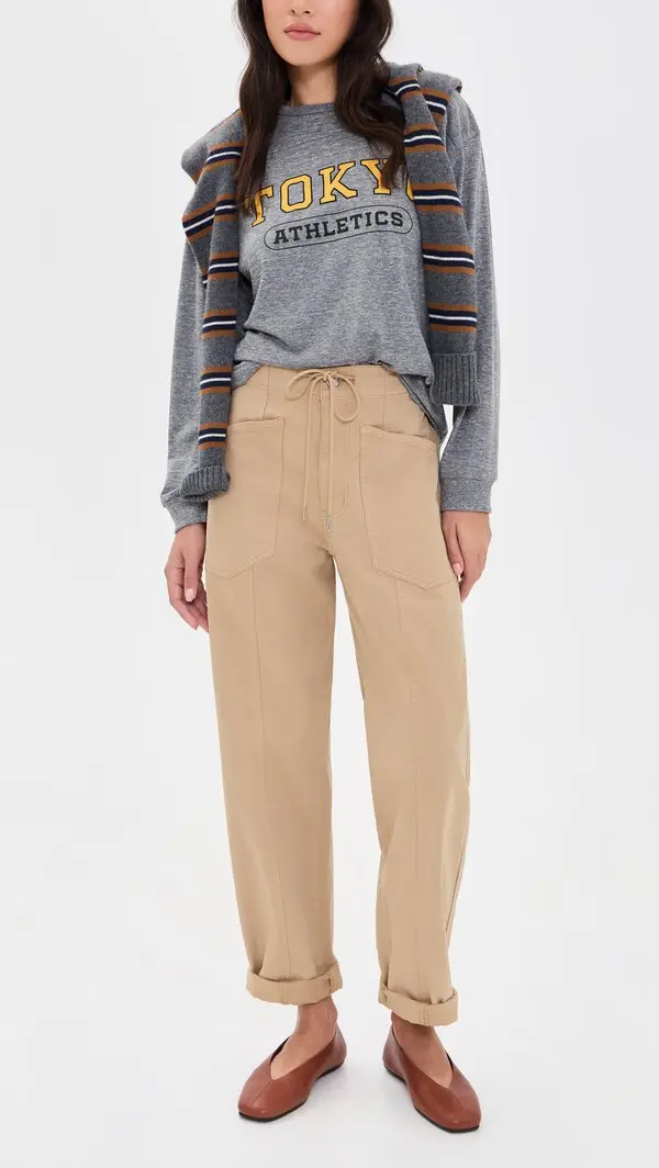 DAZE Villa Drawstring Barrel Pants