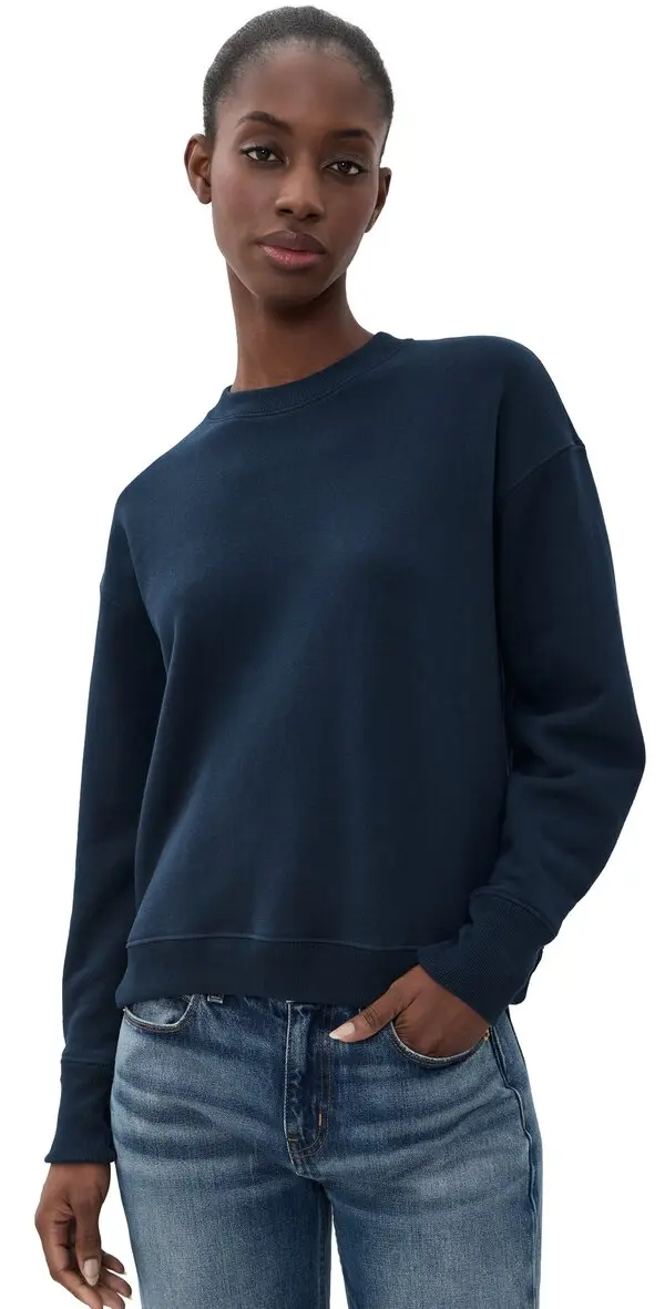 JAMIE HALLER The Baggy Crew Sweatshirt - Navy