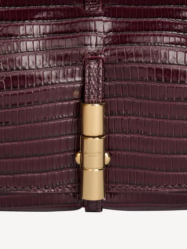 Balmain Embossed Leather Metropolis Bag