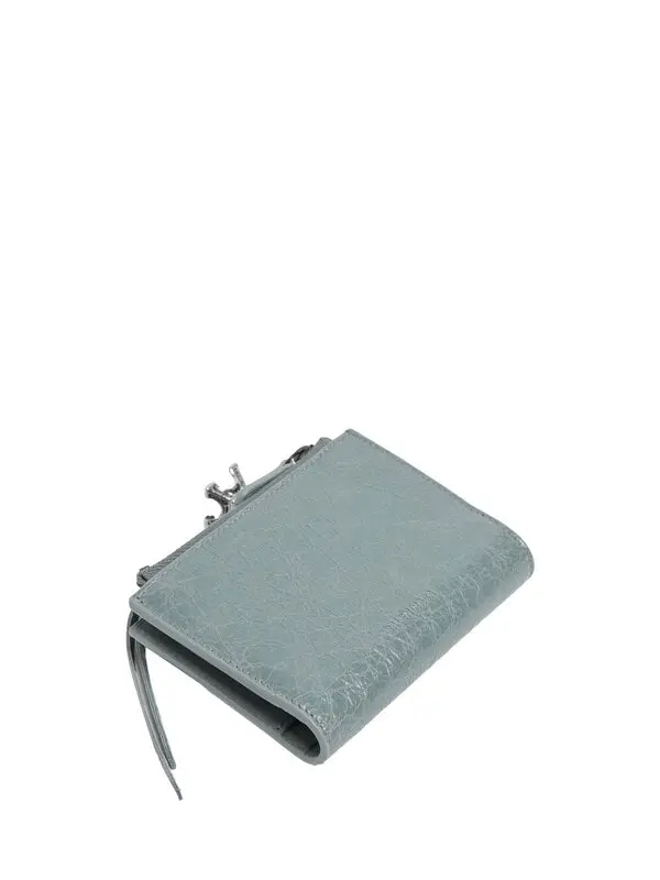 Balenciaga Le City Bifold Wallet In Arena Lambskin With Charms