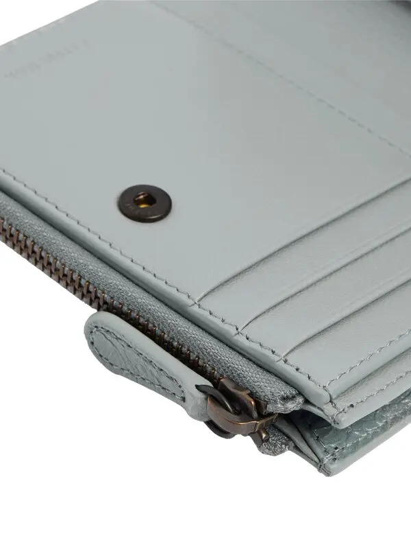 Balenciaga Le City Bifold Wallet In Arena Lambskin With Charms