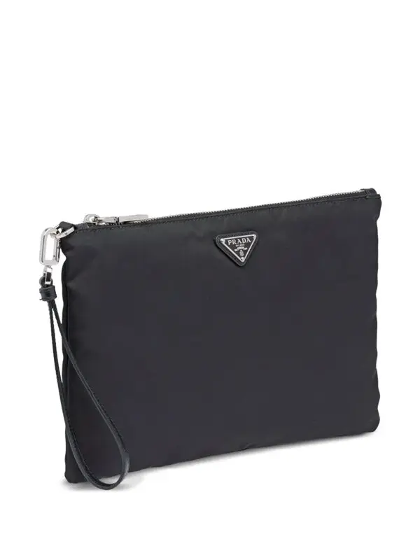 Prada Re-nylon And Saffiano Leather Pouch