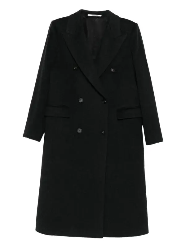 Tagliatore Double Breasted Cashmere Coat - Gray