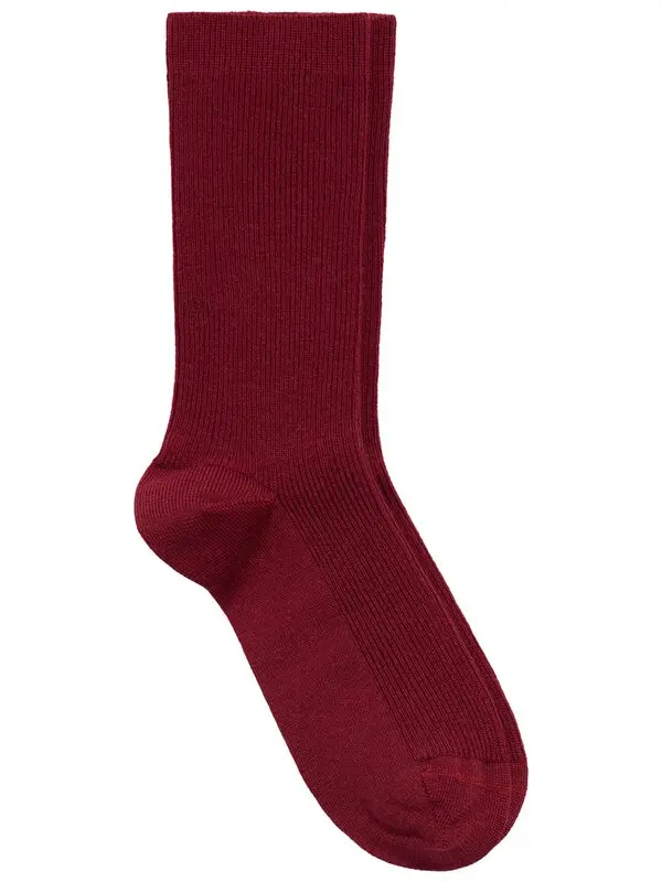 Balenciaga Calze Alte In Lana A Coste