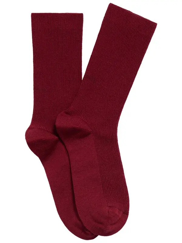 Balenciaga Calze Alte In Lana A Coste