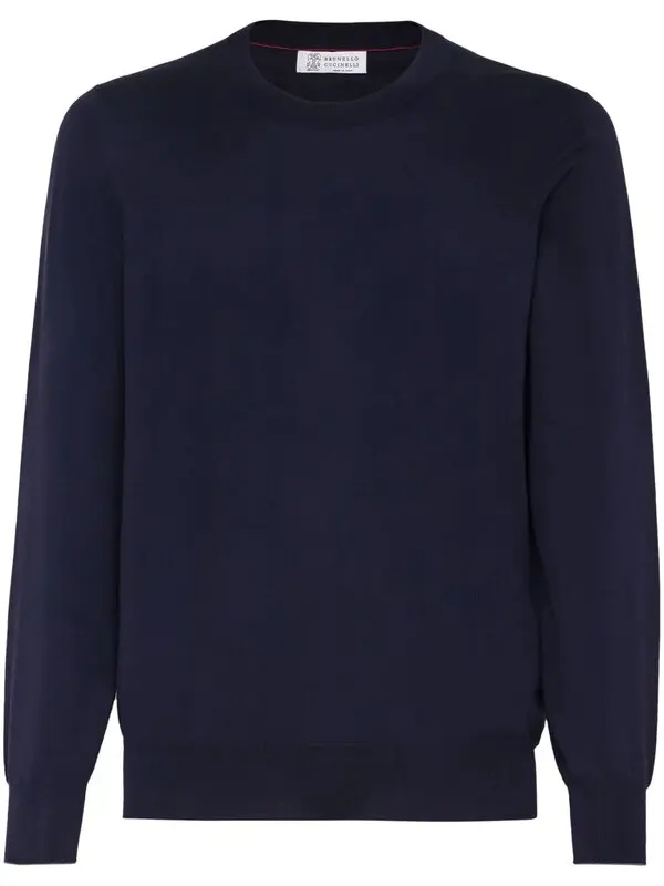 Brunello Cucinelli Lightweight Cotton Crewneck Sweater
