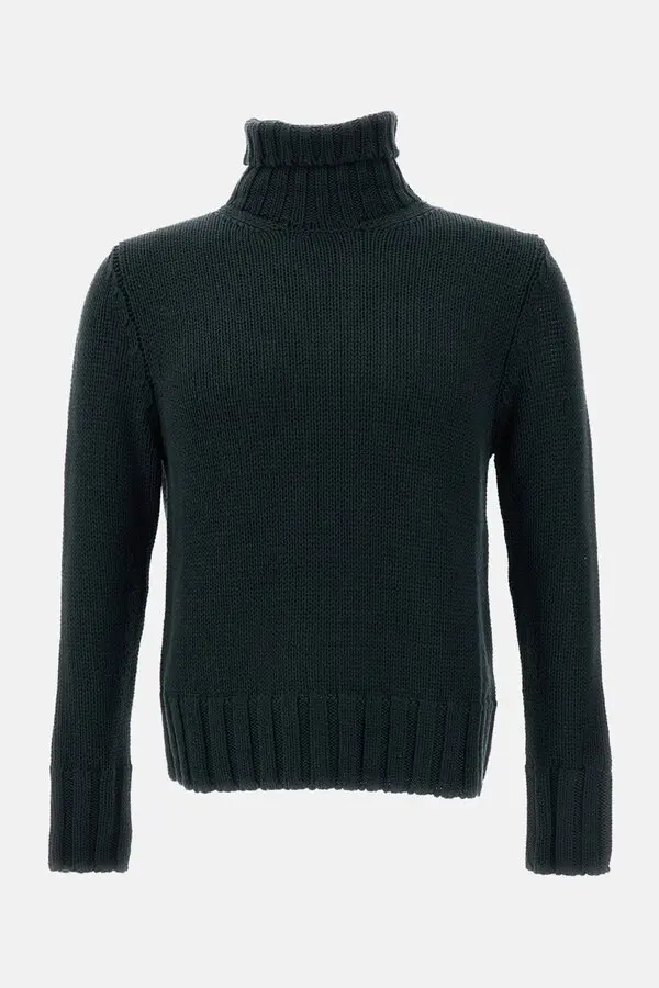 CUSTOMER LOVERS Maglione Lupetto In Lana - Verde