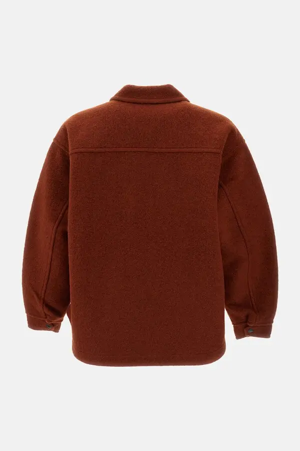 AND WANDER Giacca Zip In Lana Shaggy