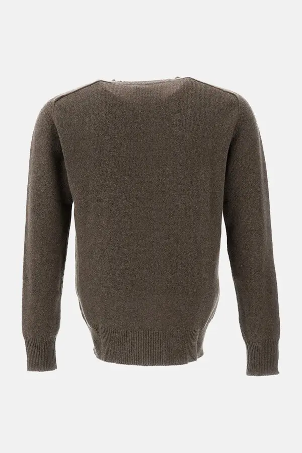 CUSTOMER LOVERS Maglione Girocollo In Cashmere - Grigio