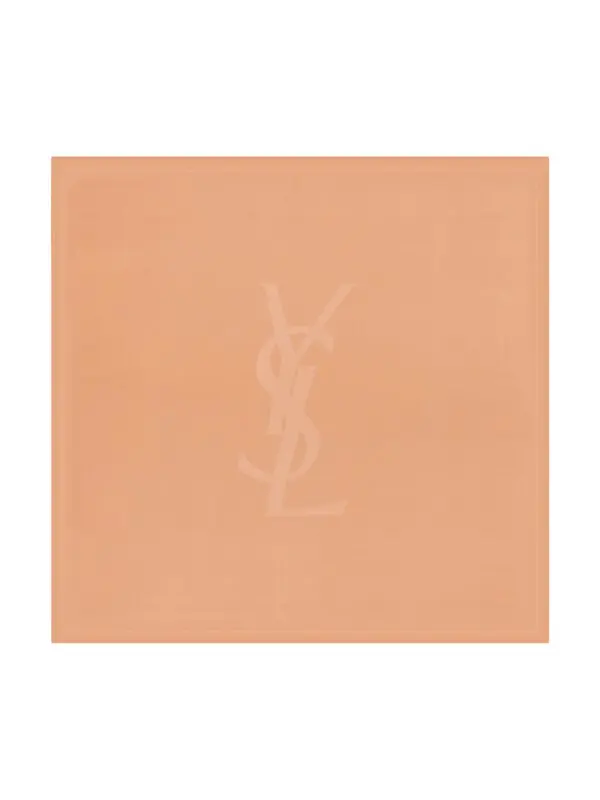 Saint Laurent Cassandre Square Scarf In Semi-sheer Silk Charmeuse - Multicolor