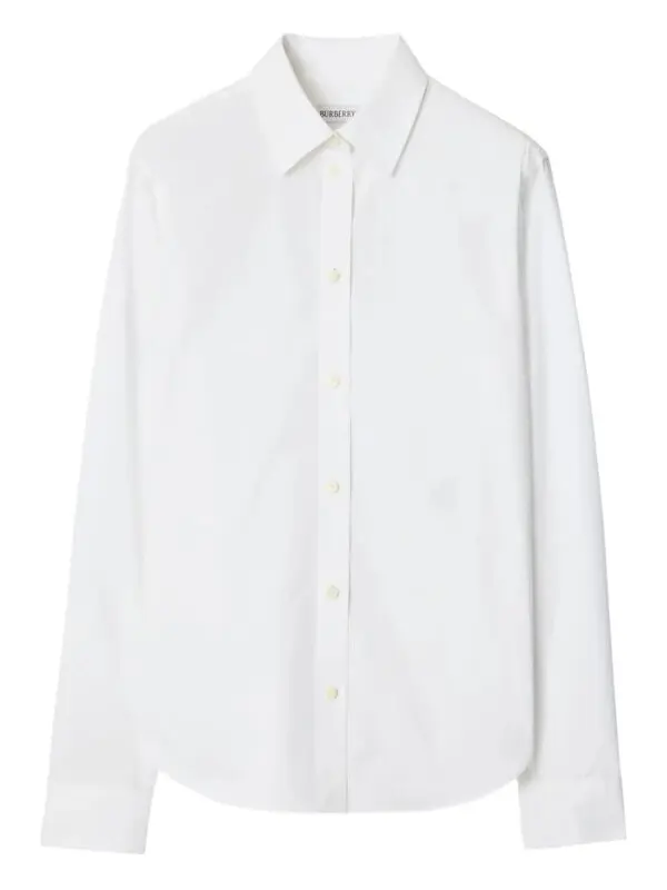 Burberry Regular Fit Cotton Poplin Formal Shirt - White