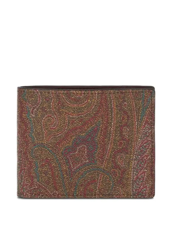 Etro Arnica Bi-fold Wallet - Brown