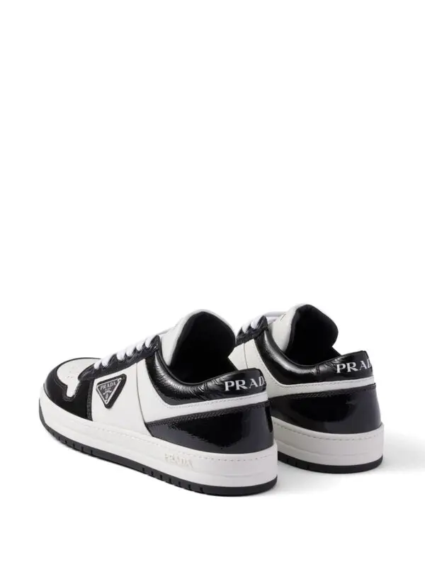 Prada Downtown Leather Sneakers - Black