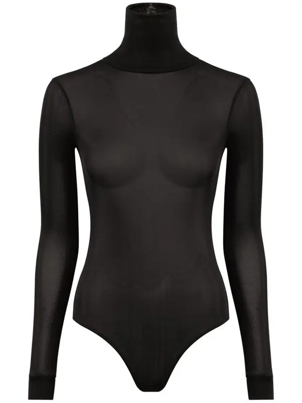 MAISON MARGIELA Body Collo Alto Semitrasparente