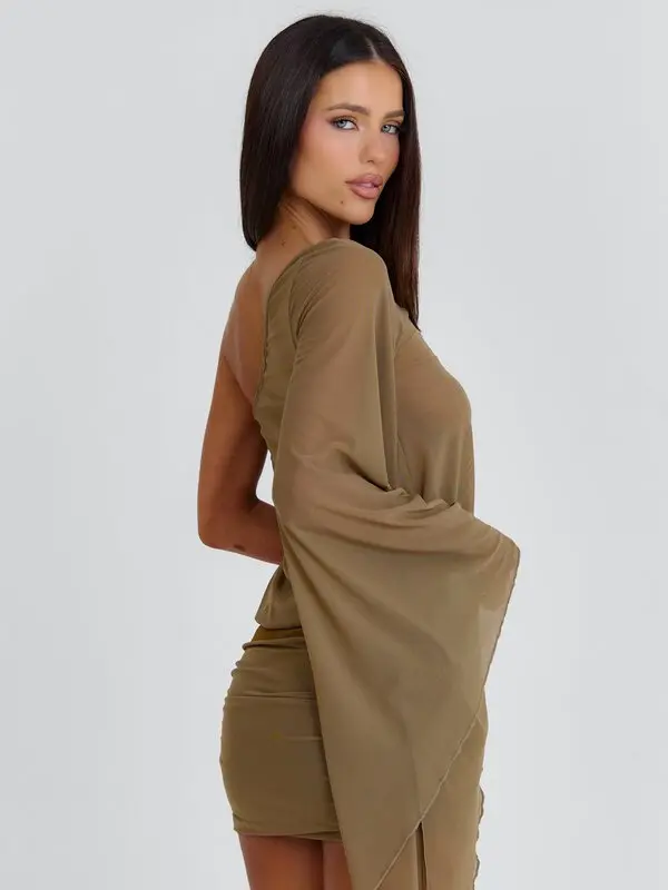 OUTCAST Caity Mini Dress Khaki