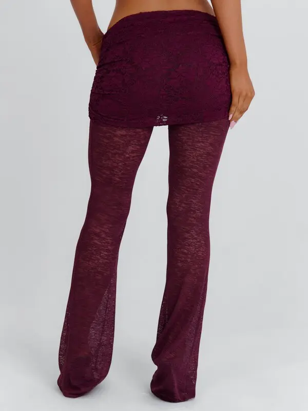 OUTCAST Nerissa Pants Burgundy