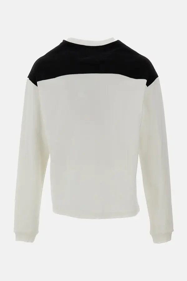 Rhude T-shirt A Maniche Lunghe Racing Panel - White