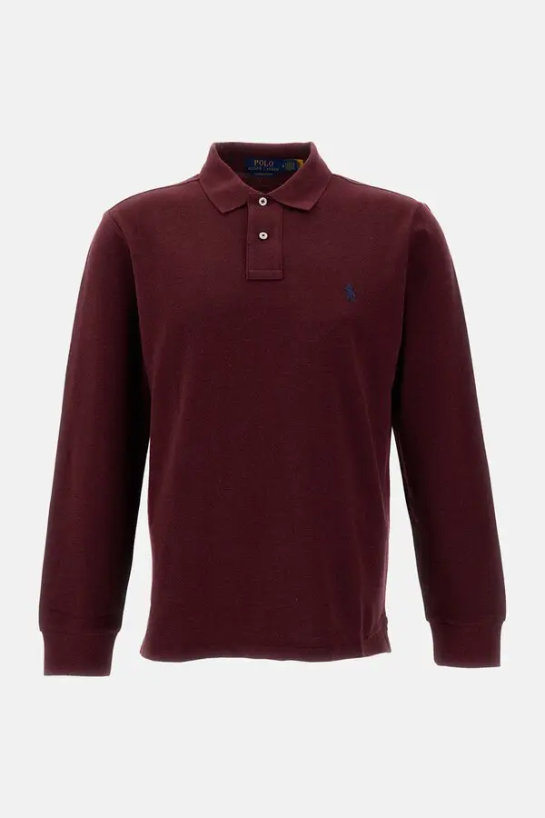 Polo Ralph Lauren Polo In Piqué A Maniche Lunghe - Red