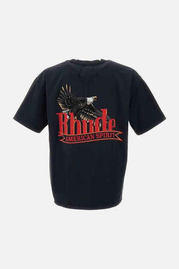 Rhude Maglietta American Spirit Pocket Tee - Black