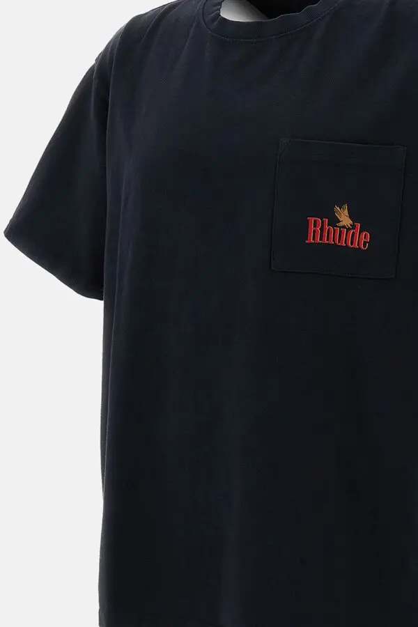 Rhude Maglietta American Spirit Pocket Tee - Black