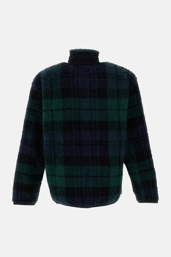 Polo Ralph Lauren Felpa Con Zip In Pile A Quadri