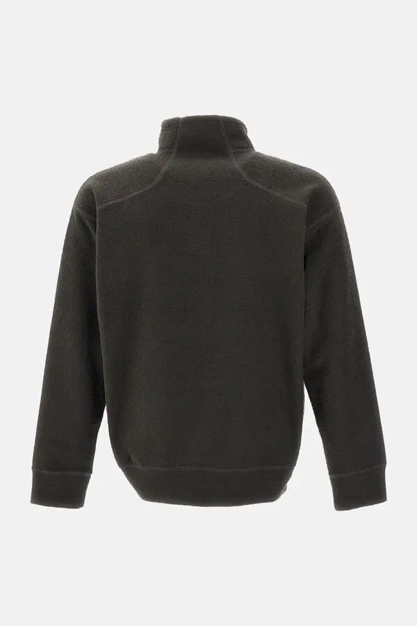 AND WANDER Giacca Pile Con Zip - Grigio