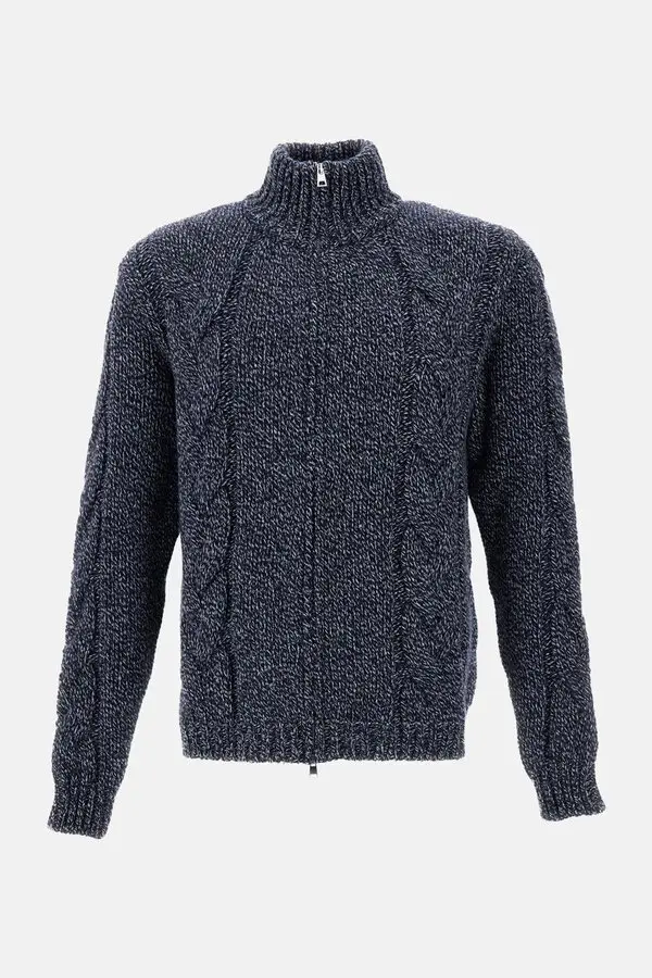 CUSTOMER LOVERS Giacca Cardigan Con Zip - Blue