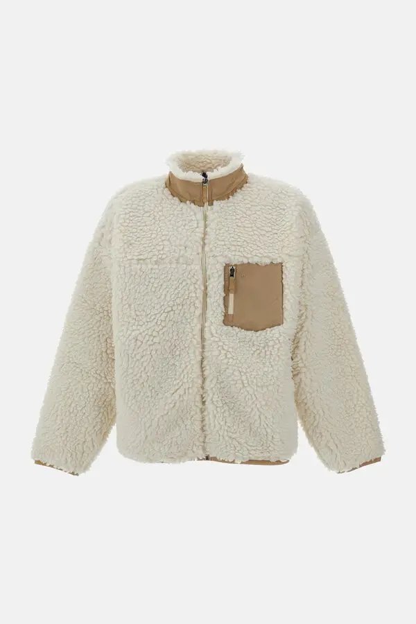 Polo Ralph Lauren Felpa Con Zip In Pile - Beige
