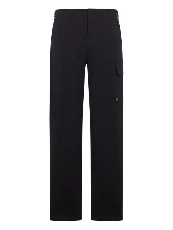 Fendi Gabardine Cargo Trousers With Large Patch Pocket