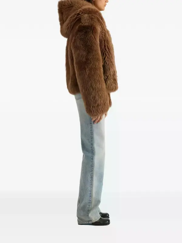 Proenza Schouler White Label Michelle Hooded Shearling Coat