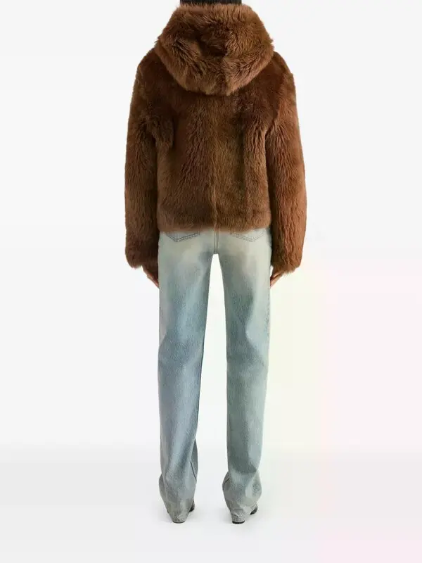 Proenza Schouler White Label Michelle Hooded Shearling Coat