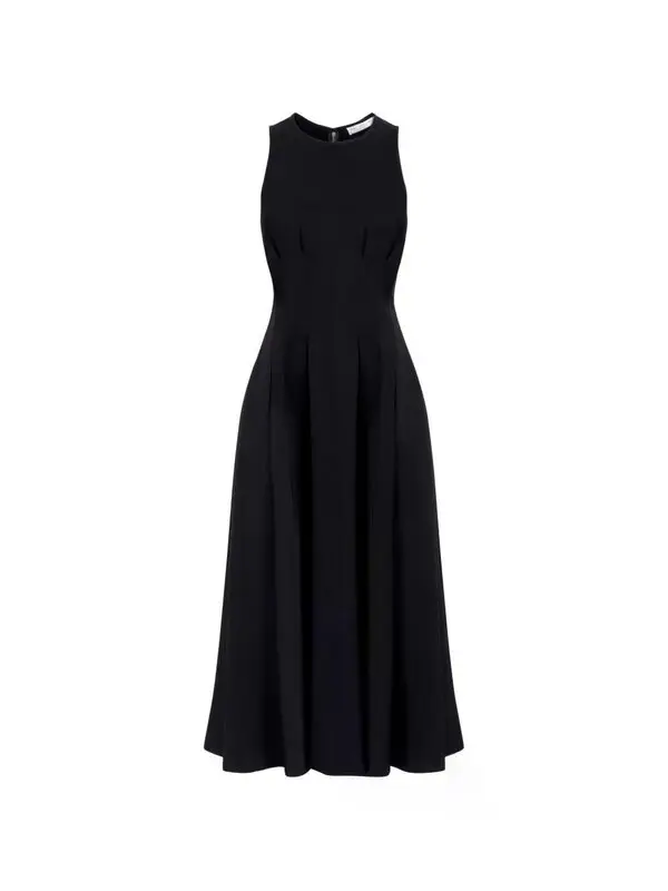 Proenza Schouler White Label Bronwyn Pleated Midi Dress - Black