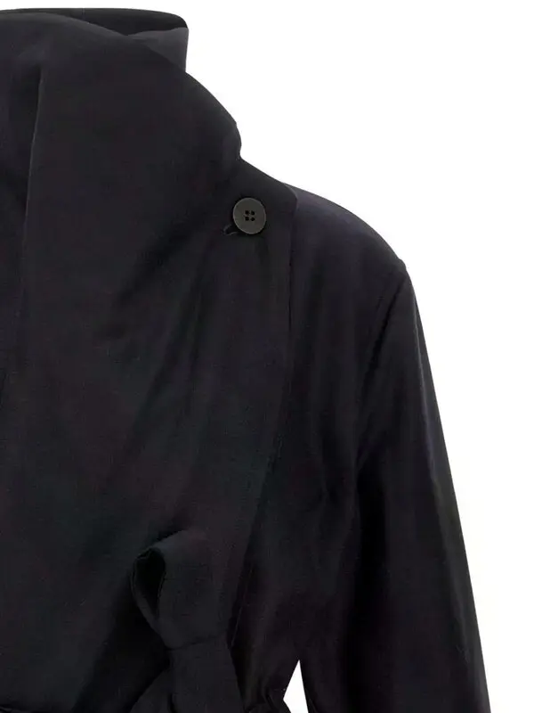 Issey Miyake Shell Asymmetrical Trench Coat